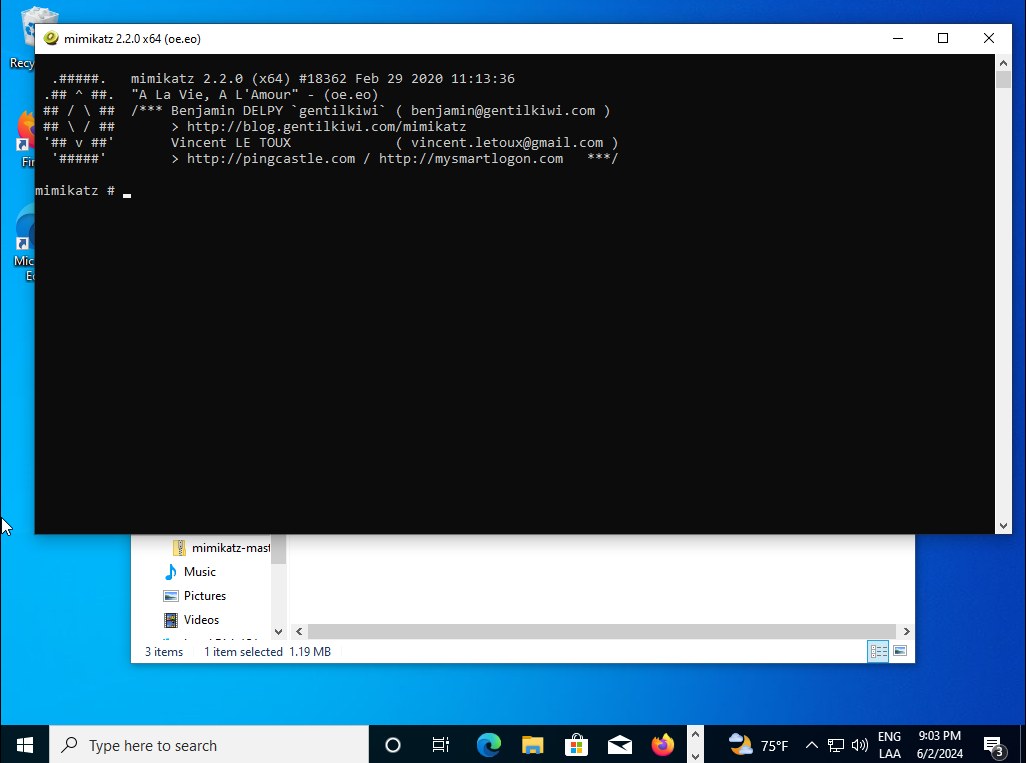 Mimikatz en Windows 10 | Isui